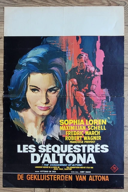 BELGIAN POSTER THE CONDEMNED OF ALTONA, SOPHIA LOREN, MAXIMILIAN SCHELL ...