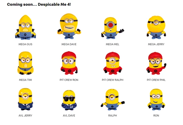 MCDONALD'S HAPPY MEAL Toys AU 2024 NEW MINIONS Despicable Me 4 - Pick ... MCDONALD'S HAPPY MEAL Toys AU 2024 NEW MINIONS Despicable Me 4 - Pick ...