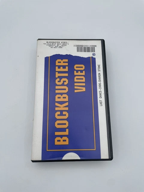 BLOCKBUSTER RENTAL VHS Vintage Collectors Clamshell Last Dance 1996 ...