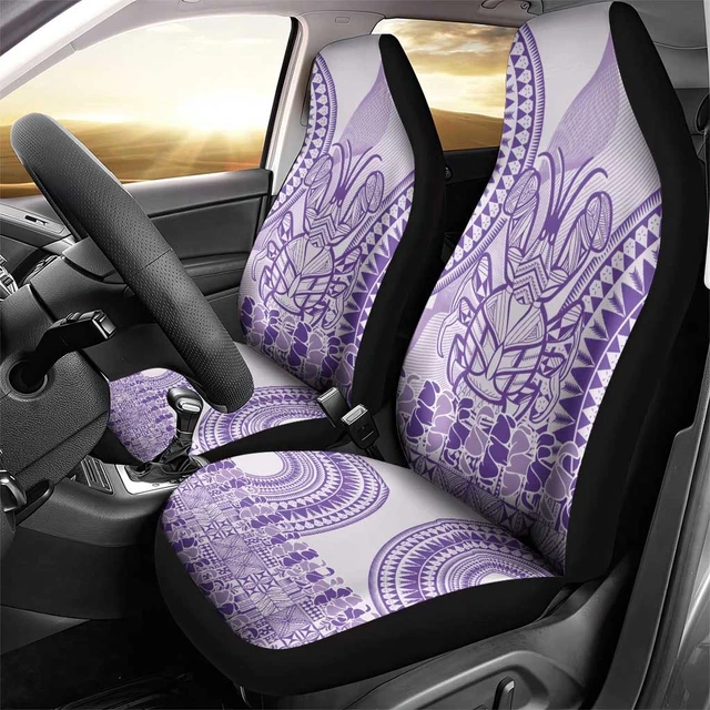 VINTAGE BULA FIJI Personalised Car Seat Cover Beige Hibiscus Tapa ...