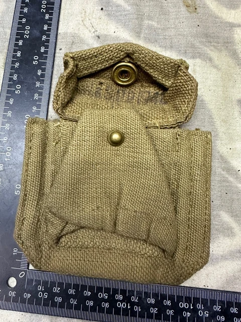 ORIGINAL WW2 BRITISH Army 37 Pattern Officers Pistol Ammo Case - 1942 ...