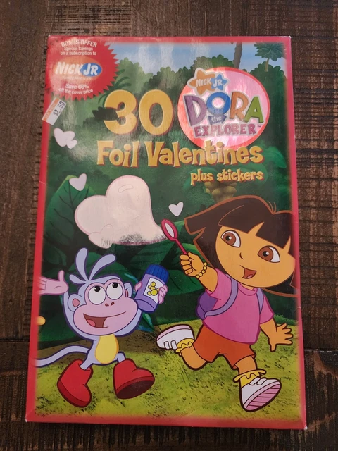 2008 NICK JR Dora The Explorer Valentine's Day Cards W/ Stickers NIB $1 ...