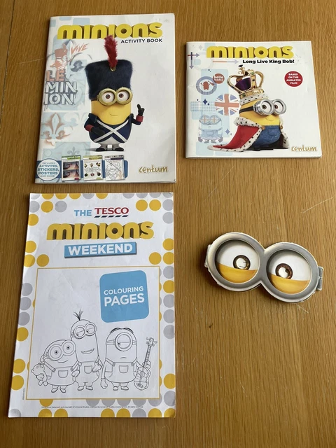 MINIONS LONG LIVE king bob book, colouring pages, goggles & activity ...