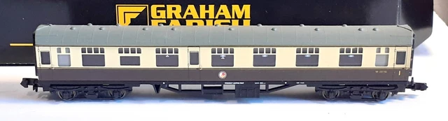 Graham Farish 374 252 N Gauge Mk1 Composite Ck Coach Chocolatecream 4919