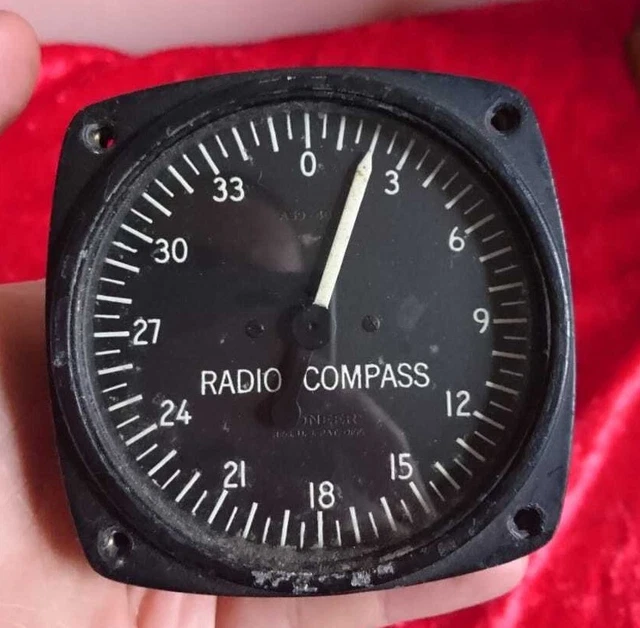 WW2 1-81-A US Army Signal Corps Aircraft Radio Compass Indicator ...