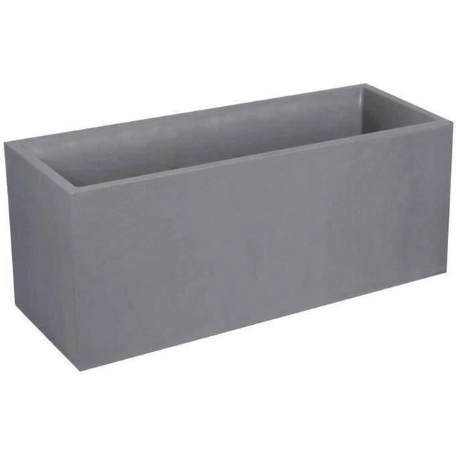 JARDINIERE VOLCANIA - EDA Plastiques - 99,5 x 39 x 43 cm - 98 L - Gris galet EUR 103,58 ...