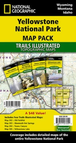 YELLOWSTONE NATIONAL PARK, Map Pack Bundle: Trails Illustrated National ...