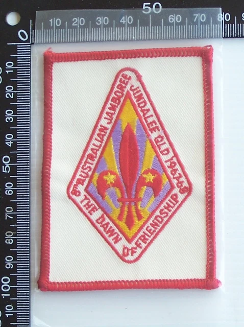 VINTAGE SCOUTS 8TH AUSTRALIAN JAMBOREE 1967-68 JINDALEE QLD EMBROIDERED ...