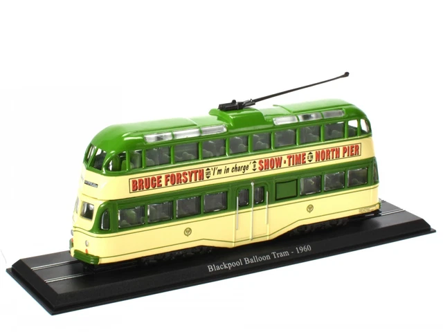 BLACKPOOL BALLOON TRAM 1960 cable car trolley car model Atlas 1:76 $29. ...