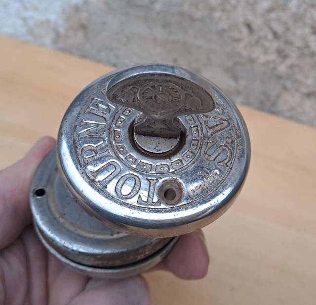 VINTAGE ANCIENNE SONNETTE manuelle mécanique de porte d'entrée d'appartement EUR 24,95 - PicClick FR