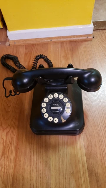 VINTAGE PF PRODUCTS GRAND PHONE TELEPHONE LANDLINE ROTARY Style PUSH ...