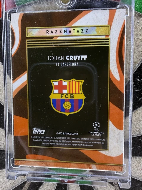 TOPPS DECO UCC 25/26 Johan Cruyff Case Hit Insert Razzmatazz /25 £39.70 ...