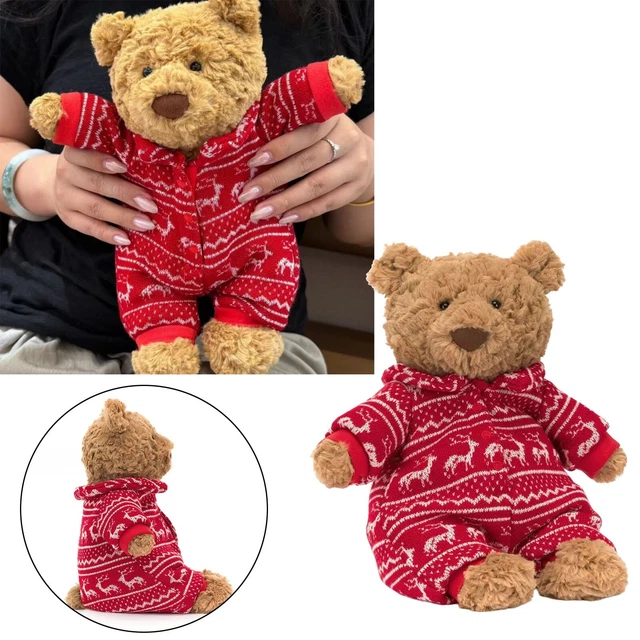 JELLYCAT BARTHOLOMEW BEAR Winter Pajamas Plush Toy Gift £39.59 ...
