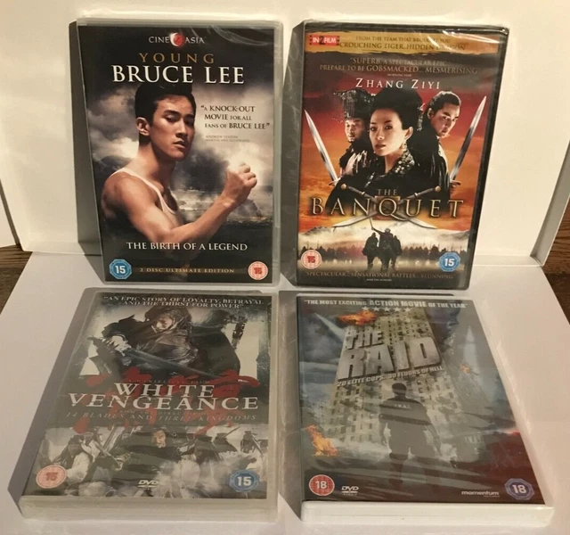 MARTIAL ARTS & Chinese movie DVD bundle 4 x DVDs. NEW & SEALED ...