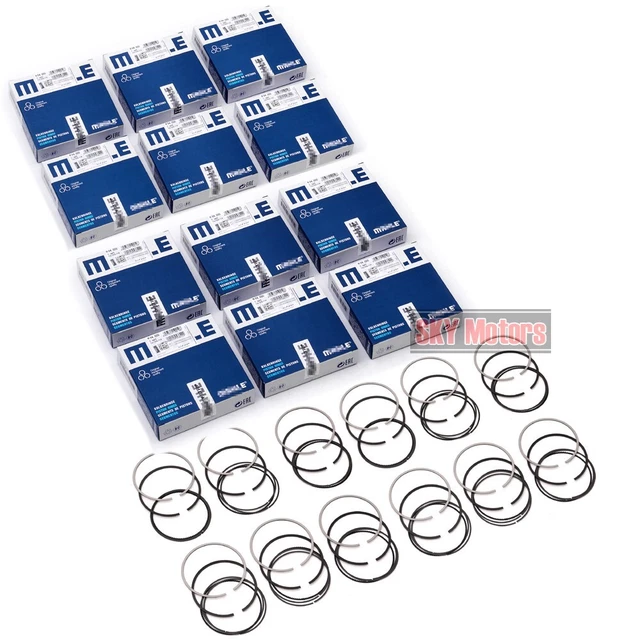 12X PISTON RINGS Set for Mercedes-Benz S65 G65 AMG W221 W222 W463 M275 ...