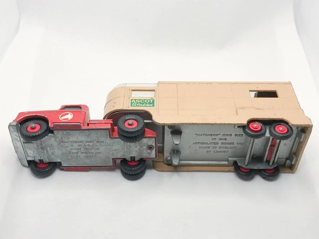 MATCHBOX KING SIZE K18 Dodge Tractor Articulated Horse Van Trailer ...