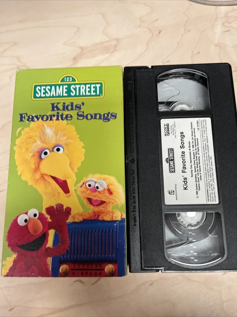 SESAME STREET KIDS' FAVORITE SONGS Vhs Video Tape 1999 Jim Henson ...