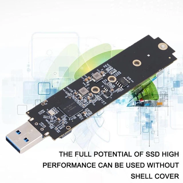 NVME TO USB Adapter, M.2 SSD to USB 3.1 Type A Card, PCIe UK B5H8 Key ...
