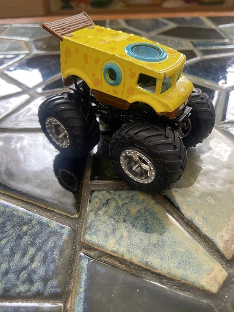 MATTEL HOT WHEELS Monster Jam SpongeBob SquarePants Monster Truck Die ...