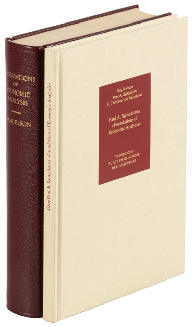 PAUL A. SAMUELSON **SIGNED** FOUNDATIONS OF ECONOMIC ANALYSIS Facsimile ...