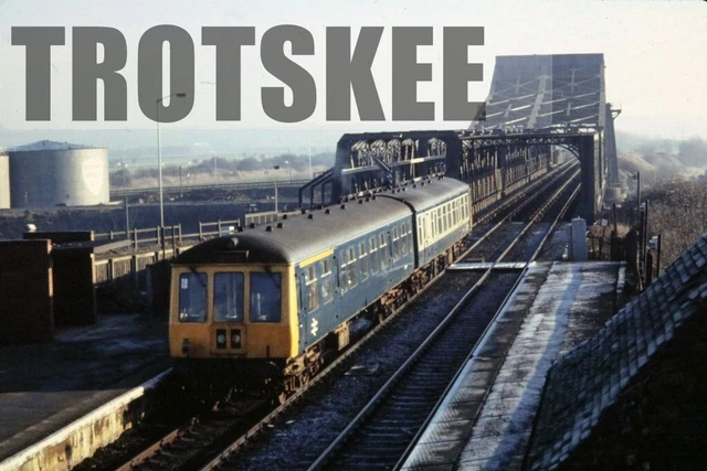 35MM SLIDE BR British Railways Diesel Railcar DMU Class 114 E50005 ...