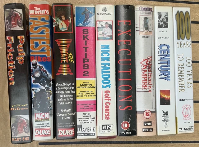 9 X VIDEO tapes (VHS) - various genres £5.45 - PicClick UK