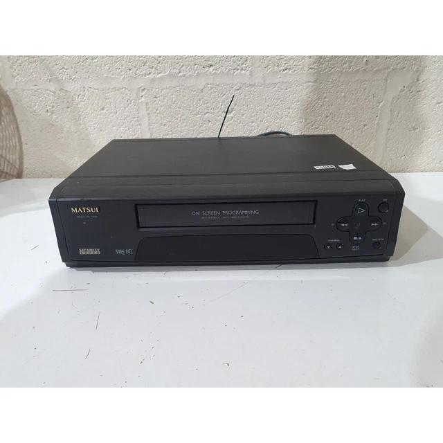 MATSUI VX-1107A VHS Video Cassette Player Black Auto Head Cleaning ...