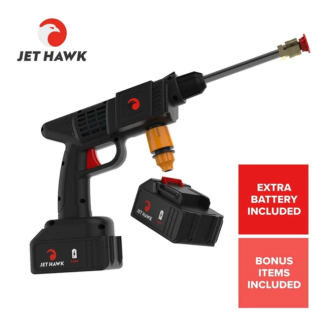 JET HAWK CORDLESS Portable Pressure Washer + Additional Battery £79.98 ...