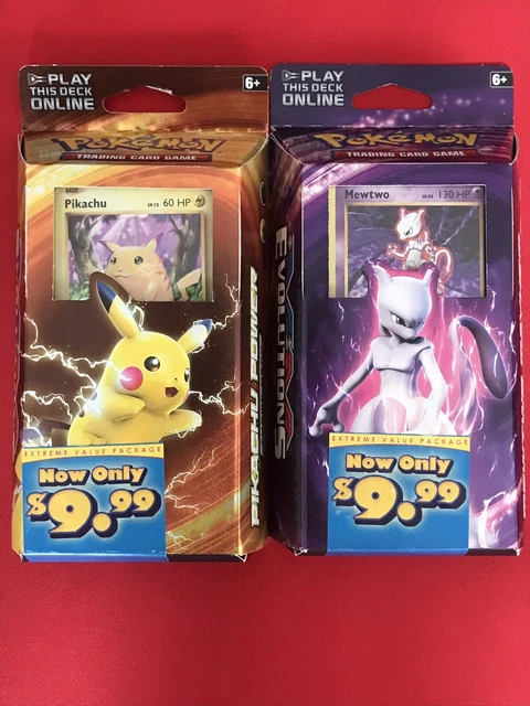 POKÉMON XY EVOLUTION Pikachu Power & Mewtwo Mayhem Theme Deck - 2016 ...