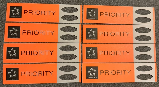 STAR ALLIANCE PRIORITY 2026 NEW 8 baggage luggage tag Lufthansa Swiss ...