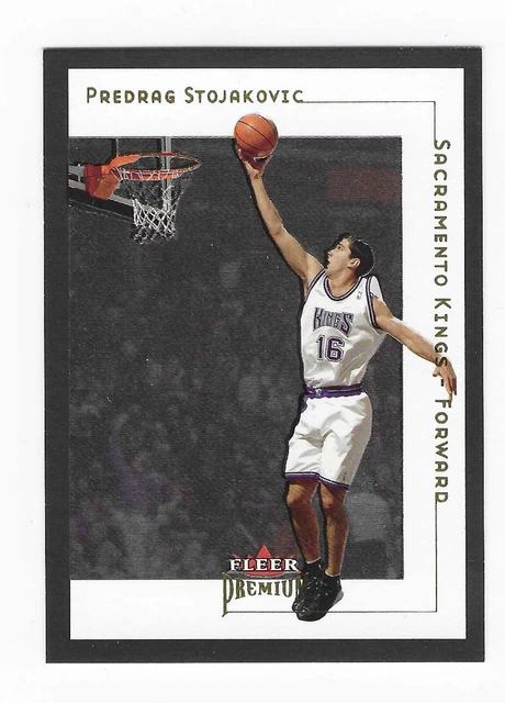 CARTE DE BASKETBALL 2001-02 Fleer Premium Predrag Stojakovic Sacramento ...