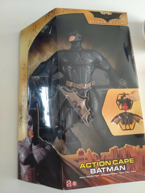 BATMAN BEGINS ACTION Cape Figure - Mattel £19.99 - PicClick UK