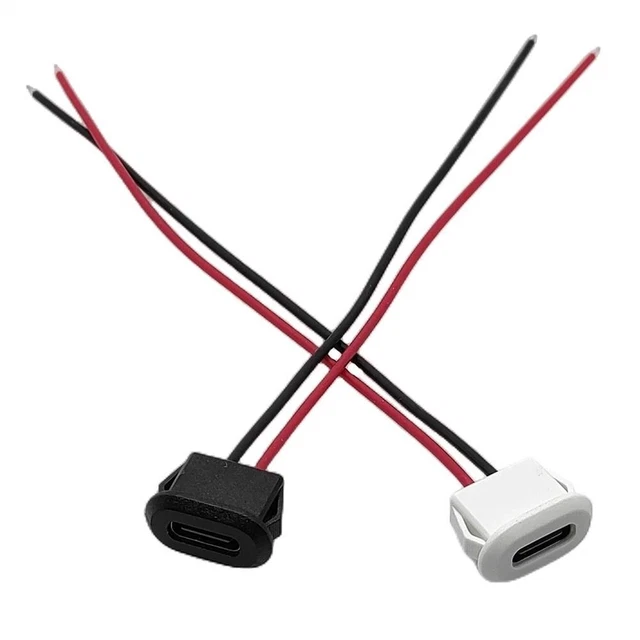 FEMALE SOCKET USB-C Connector 2 Pin Connector Charging Interface USB-C ...