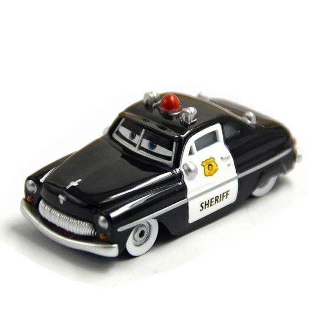 DISNEY PIXAR CARS Movie Sheriff 1:55 Diecast Model Toys Car Metal Xmas ...