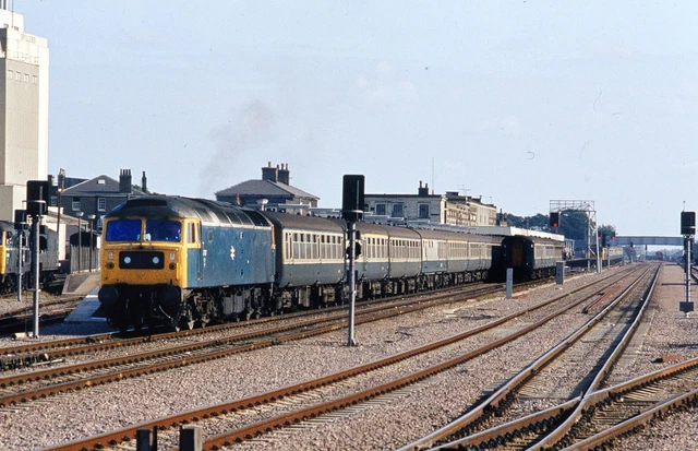ORIGINAL 35MM RAIL Slide Class 47 47117 Cambridge 1 8 1983 + Copyright ...
