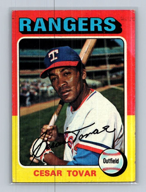 1975 TOPPS #178 Cesar Tovar Texas Rangers carte de baseball EUR 2,16 ...
