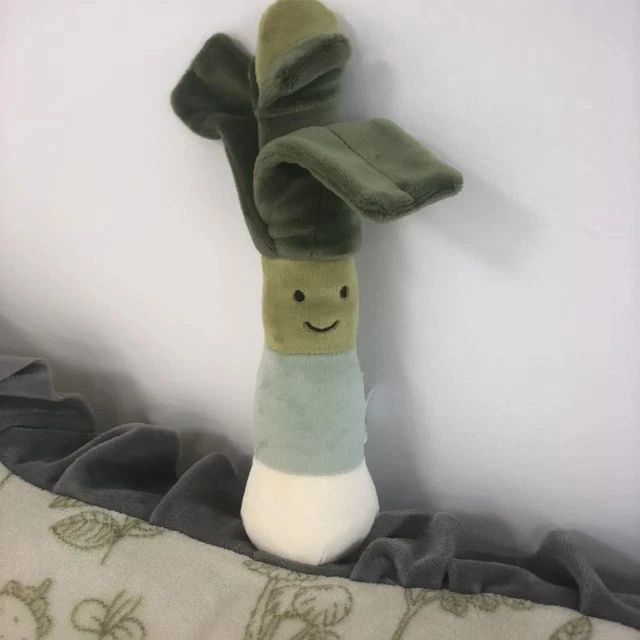 JELLYCAT AMUSEABLE VIVACIOUS Leek Plush Vegetable Toys Green Onions ...