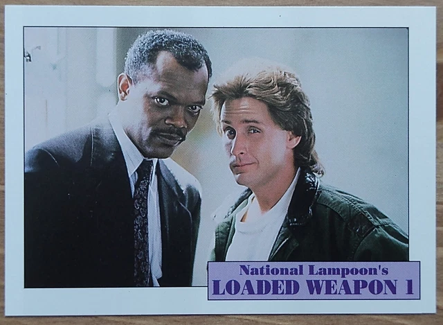 NATIONAL LAMPOON'S LOADED Weapon 1 Prototype / Promo card 109 Samuel L ...