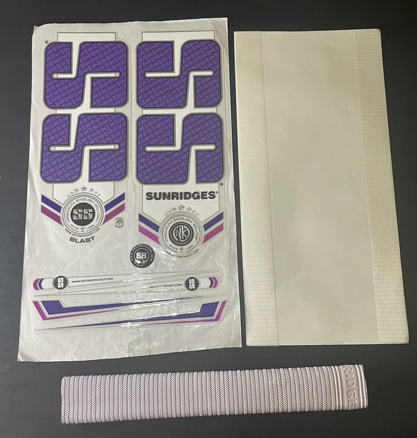 ORIGINAL SS CRICKET Bat Stickers 3d Embossed (Rare) With Grip And Scuff ...