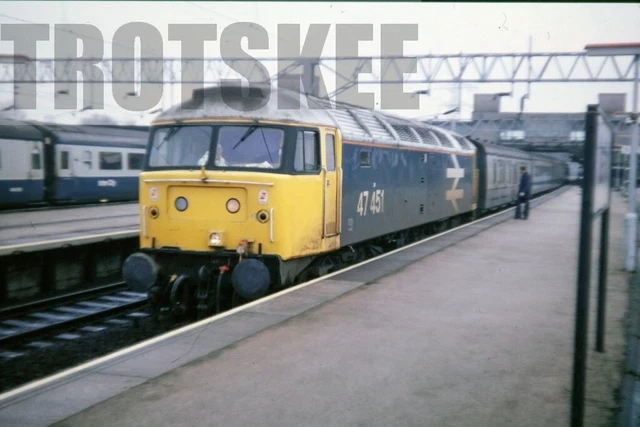 35MM SLIDE BR British Rail Diesel Loco Class 47 47451 1988 Original £4.99 - PicClick UK