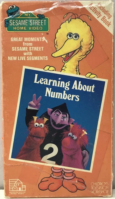 SESAME STREET LEARN About Numbers VHS Video Tape BUY 2 GET 1 FREE! PBS ...