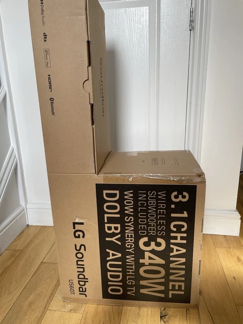 LG US60T WIRELESS 3.1 Soundbar Subwoofer 340W, Bluetooth, HDMI, USB £ ...