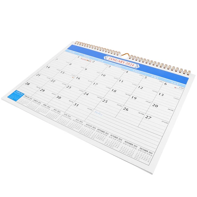 CALENDRIER MURAL QUOTIDIEN calendrier pour mur suspendu maison bureau ...