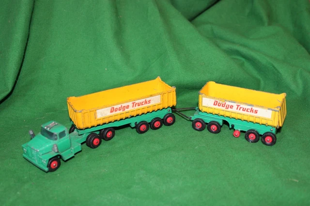 VINTAGE MATCHBOX LESNEY Dodge Tractor Truck & Fruehauf Trailer Unboxed ...