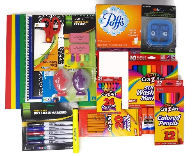 BACK TO SCHOOL Supplies Bundle for Pre-K Kindergarten 1st 2nd 3rd Grade ...