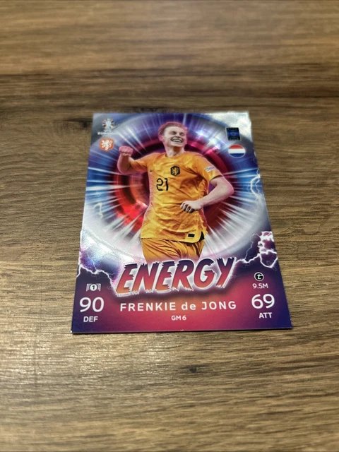 MATCH ATTAX UEFA Euro 2024 Frenkie De Jong Energy Card No Gm 6 £6.99 ...