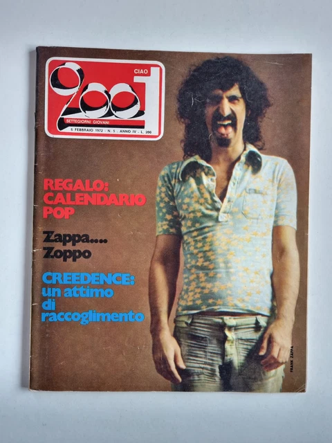 VERY RARE CIAO 2001 5-1972 Frank Zappa-Creedence-Amon Duul-Pasternak-Barry Ryan EUR 24,90 ...