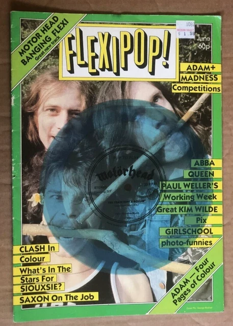FLEXIPOP! UK MAGAZINE With Rare Motorhead Flexi Disc June 1981 Issue 7 ...