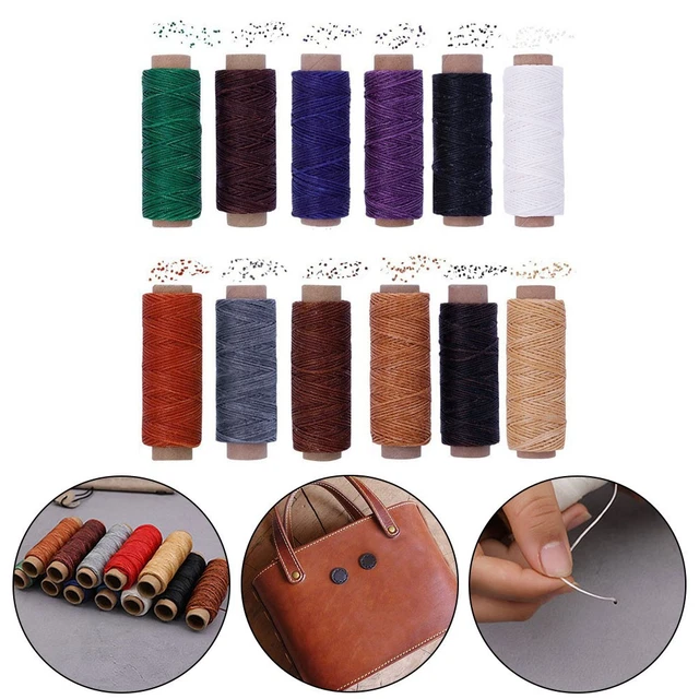 FIL DE CIRE plat 12 couleurs fil ciré réduit la friction sutures ...