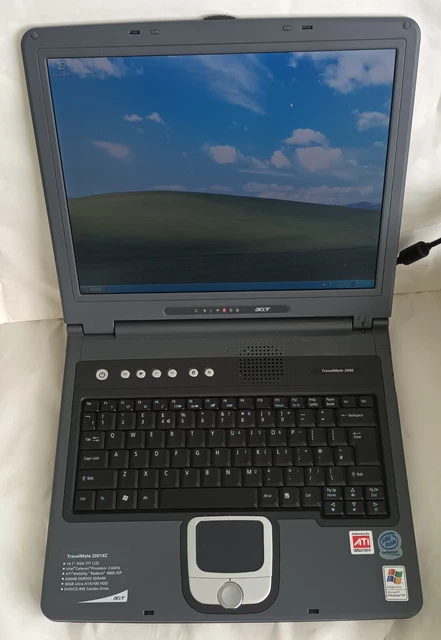 ACER TRAVELMATE 2000 2001XC Laptop 14.1" 1.28GB 40GB XP Parallel Floppy ...